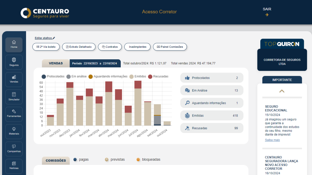 Centauro Seguradora lança novo Acesso Corretor para facilitar o dia a ...